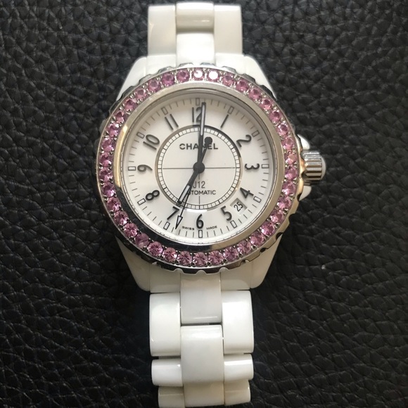 CHANEL | Accessories | Chanel Womens J2 Pink Diamond Watch | Poshmark